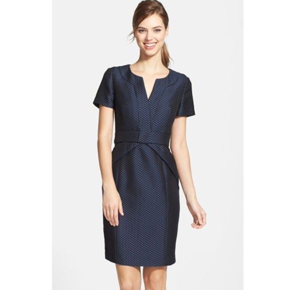 Nue by Shani | Dresses | Nue By Shani Jacquard Sheath Dress 8 Black ...